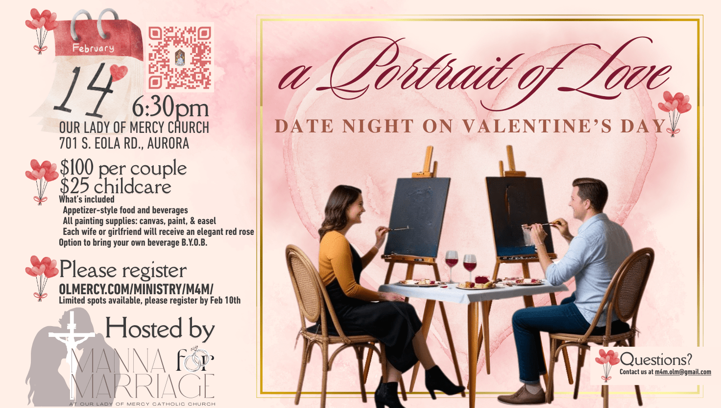 A Portrait of Love: Date Night 2/14 – Our Lady of Mercy