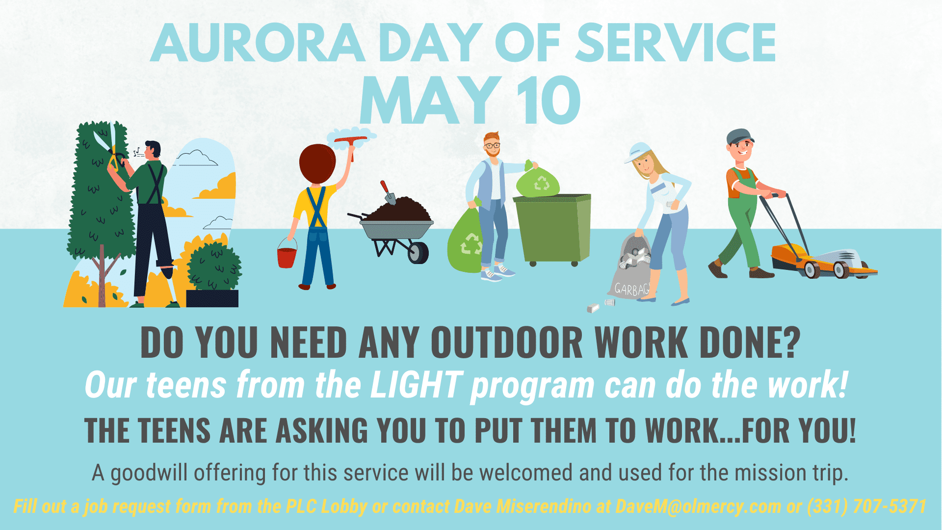 Aurora Day of Service 5/10 – Our Lady of Mercy