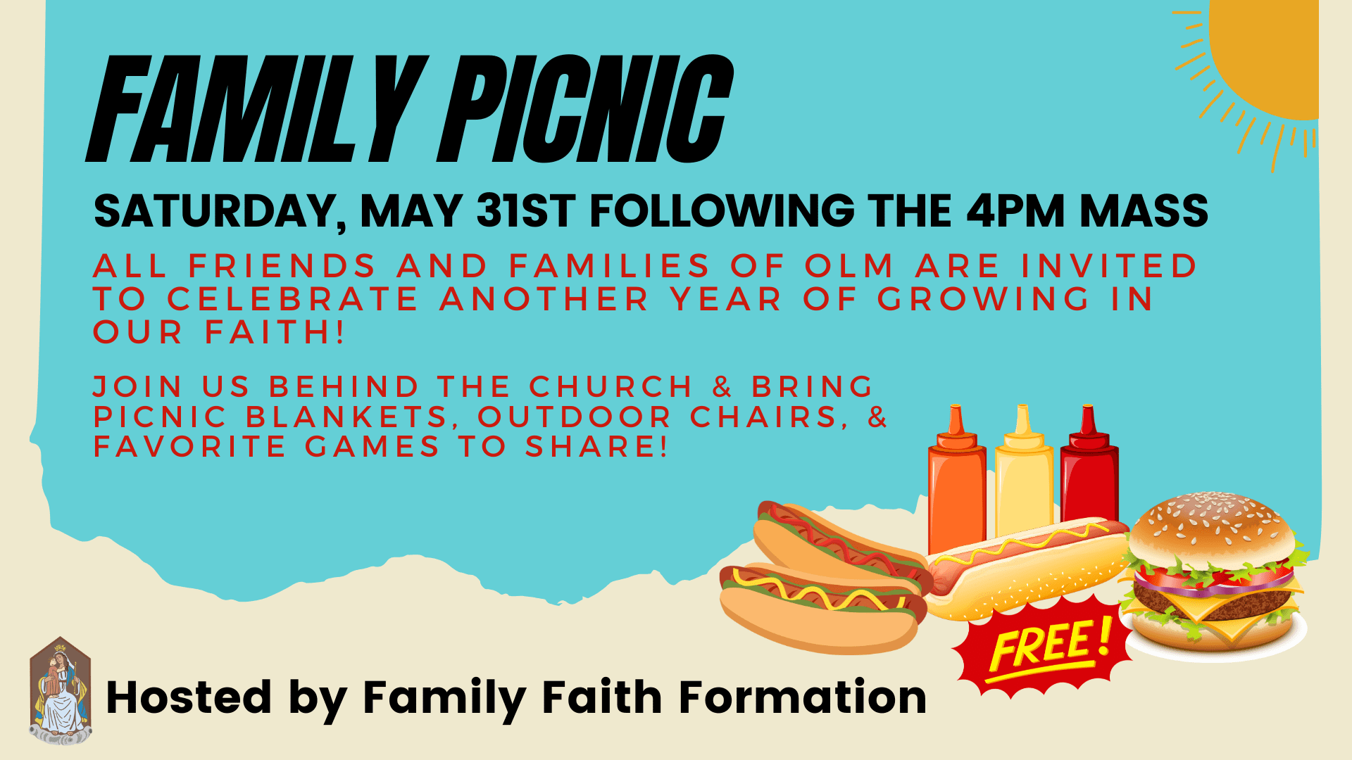 Family Picnic 5/31 – Our Lady of Mercy
