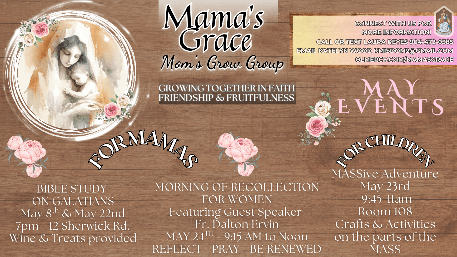 Mama’s Grace May Events – Our Lady of Mercy