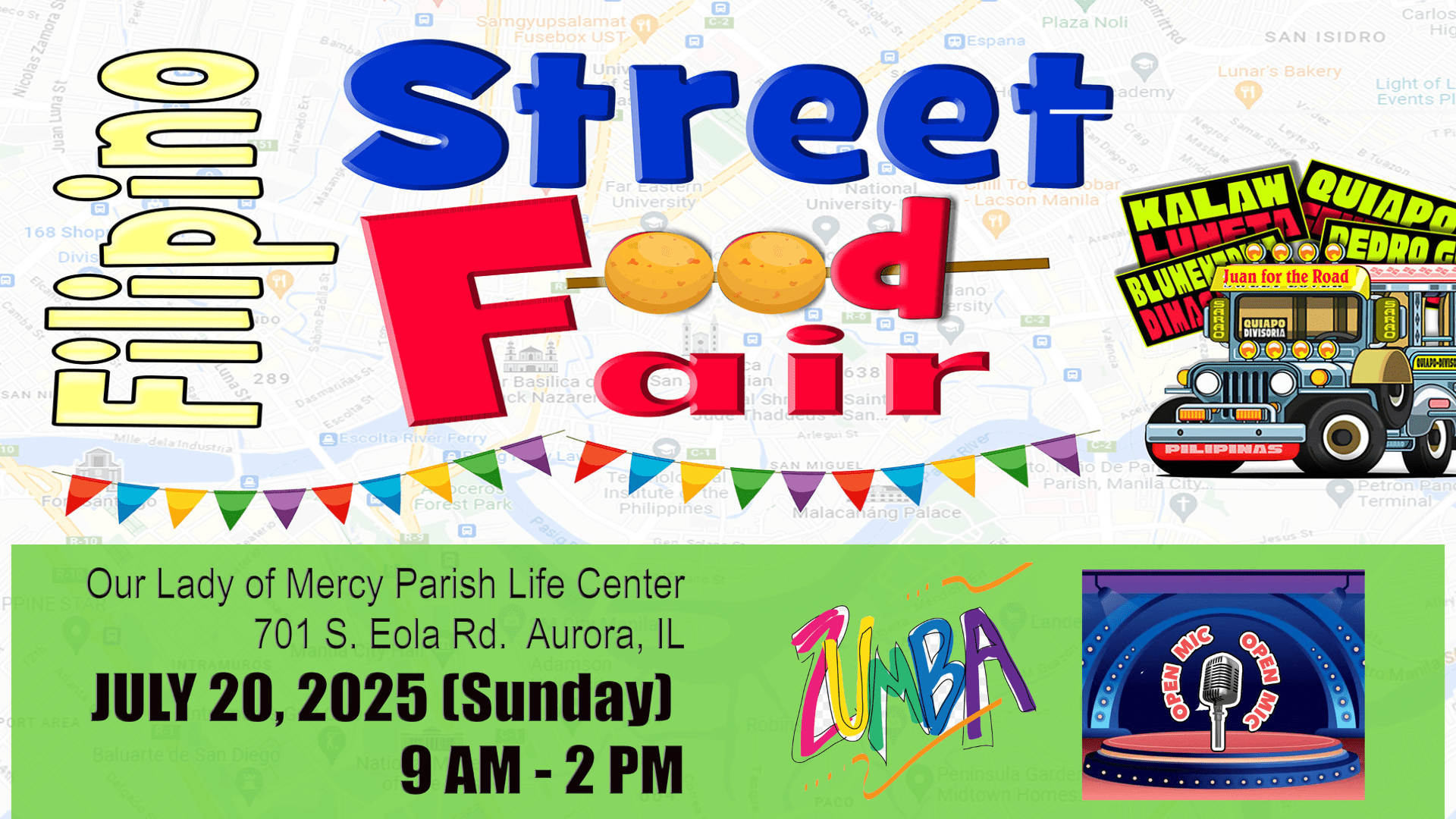 Filipino Street Food Fair – 7/20 – Our Lady of Mercy
