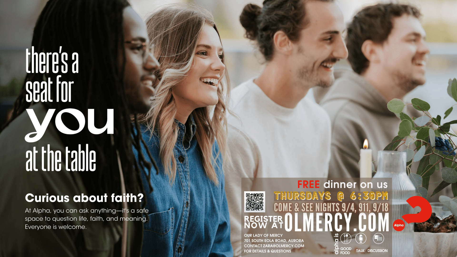 Alpha – Starting 9/4 – Our Lady of Mercy