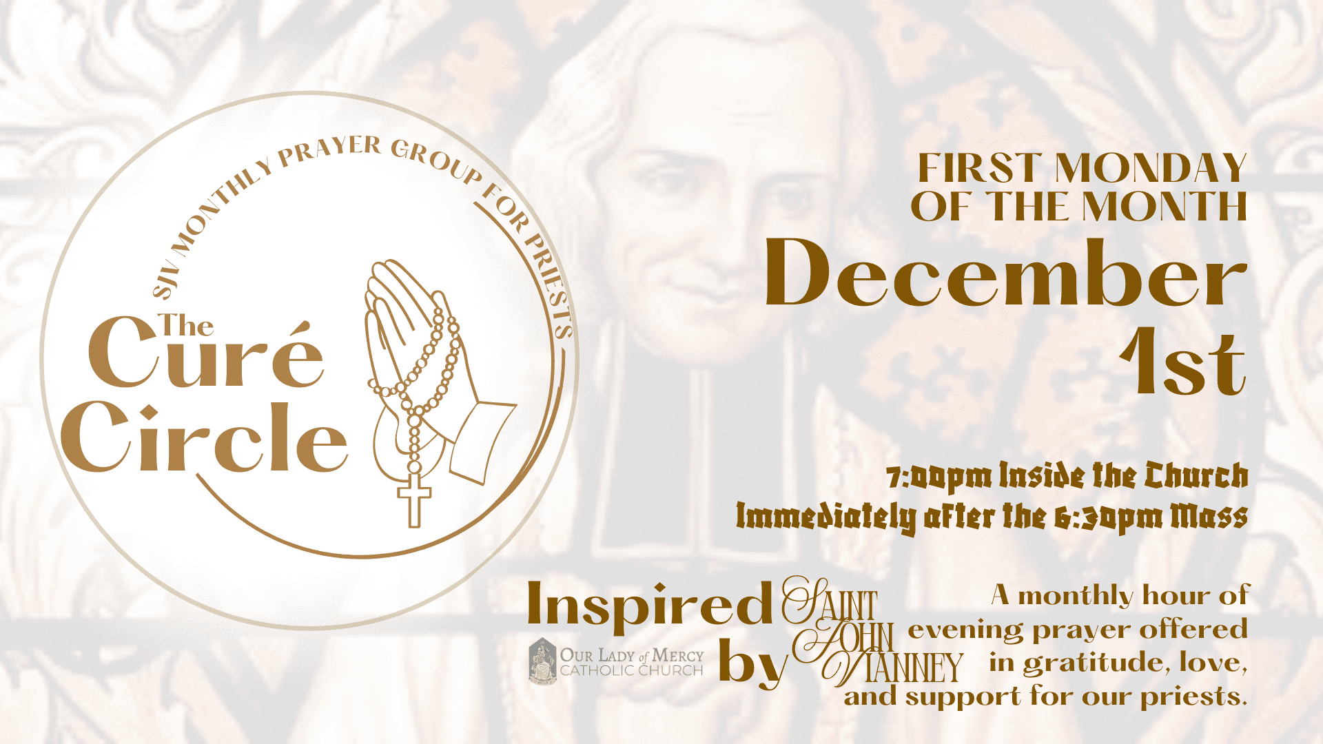 Pray for OLM Priests – 12/1 – Our Lady of Mercy